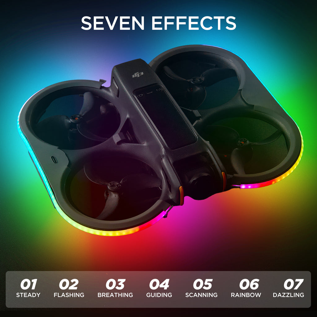 VIFLY Duct Guards with Colorful LED Strip for DJI Avata 2 – VIFLY Drone